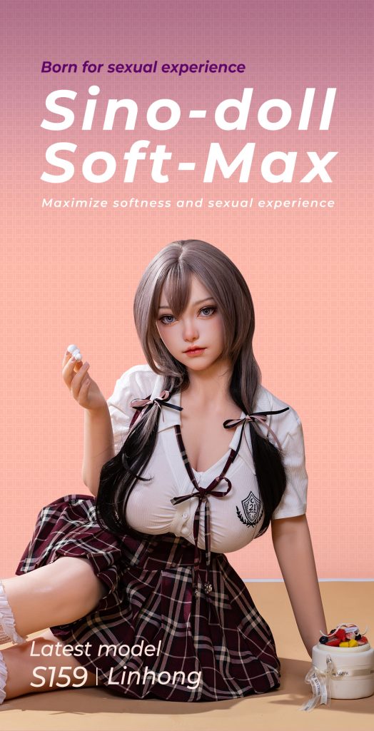 159cm (5.2ft) Sex Doll Playing with Birthday Cake Sino-doll Soft-Max S49 Linhong R+S effect ...